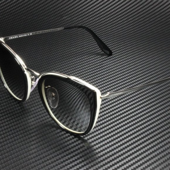 Prada | Accessories | Prada Womens Silver And Black Sunglasses | Poshmark